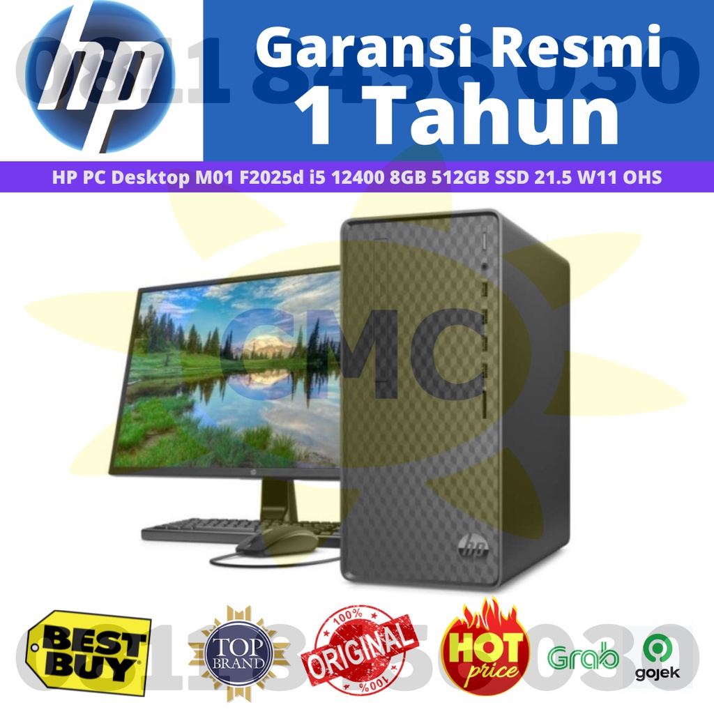 Jual HP PC Desktop M01 F2025d i5 12400 8GB 512GB SSD 21.5 W11 OHS | Shopee Indonesia