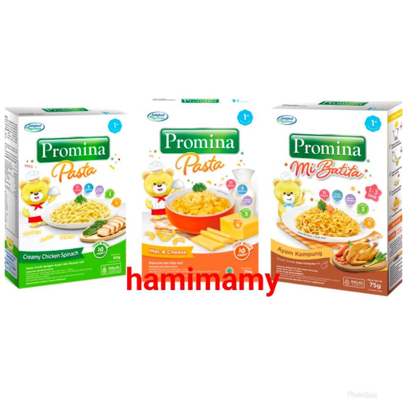 Jual Promina pasta Mac and cheese mie batita ayam kampung chicken ...