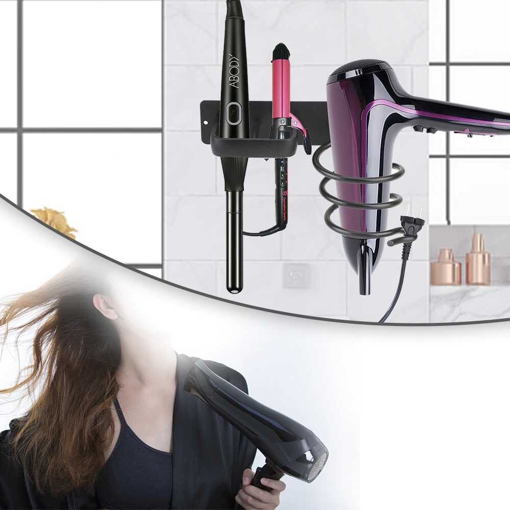 Jual Rak Holder Hair Dryer Catokan Rak Pemegang Pengering Rambut Catokan Organizer Aluminium ...