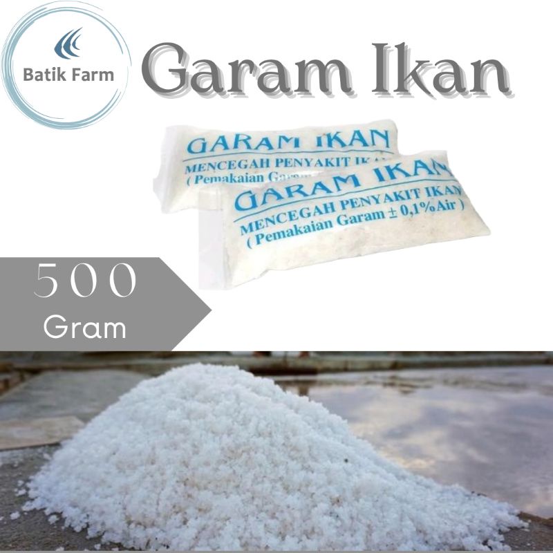 Jual Garam Ikan Kasar - Krosok / Crystal - Berat 500 Gram - Obat ikan ...
