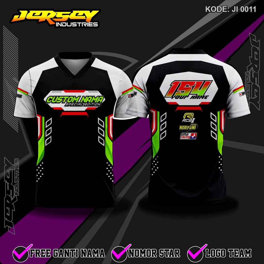 Jual Custom Jersey Racing Full Printing, Kaos Jersey Team Racing Balap ...