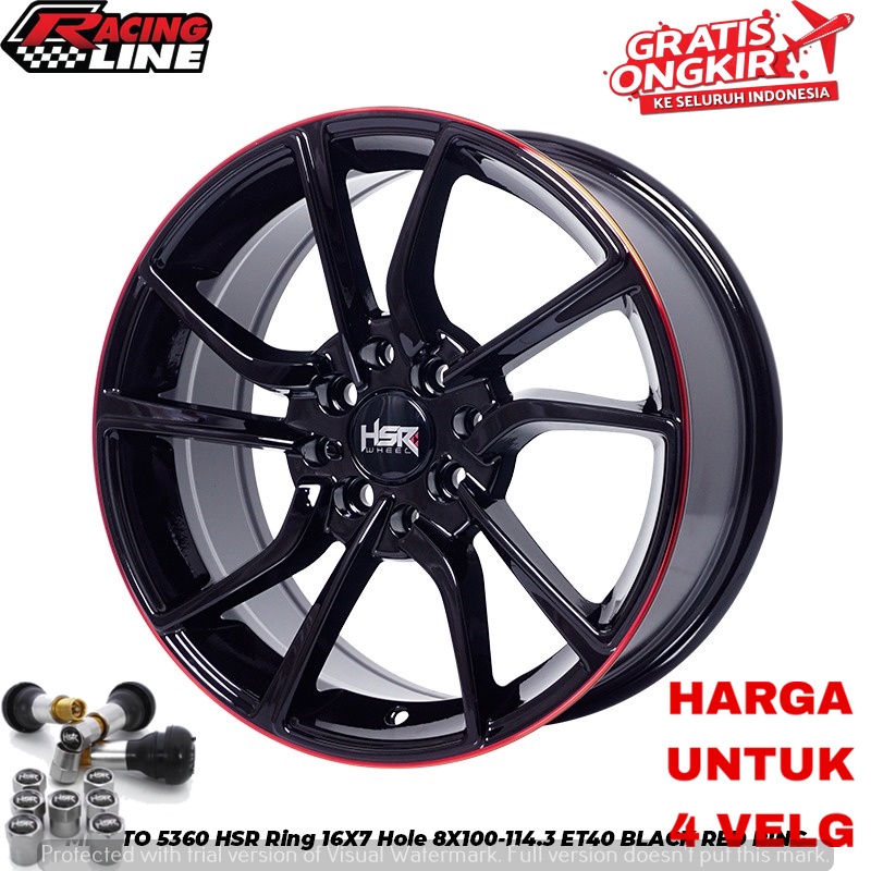 Jual Velg Mobil Racing R 16 Hsr Sigra Sirion Xenia Brio Ring 16 Lebar 7 Toko Vlg Mobil Medan ...