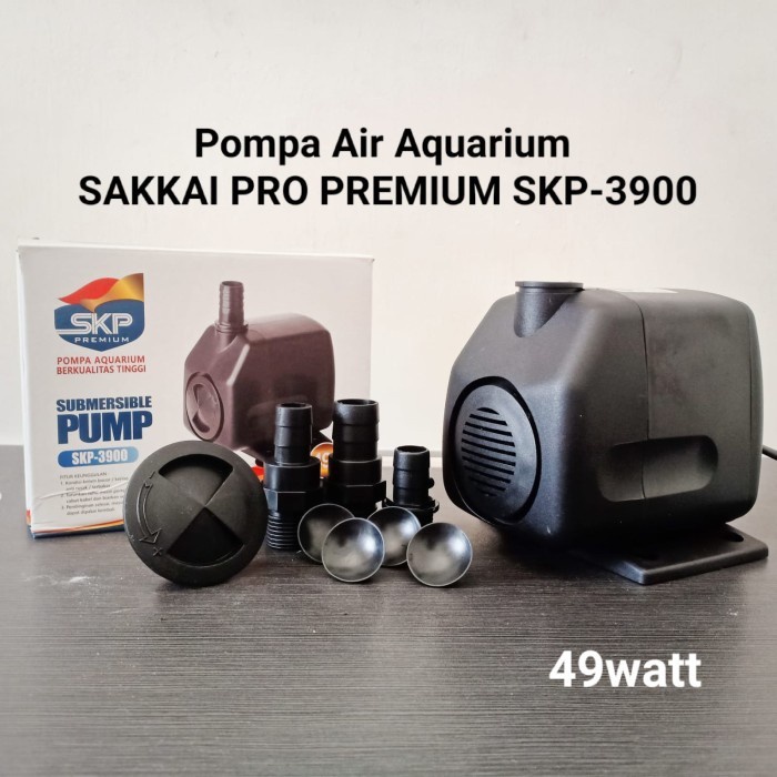 Jual Mesin Pompa Aquarium SKP 3900 Pompa Kolam 49 Watt 2600 L/H 3 Meter ...