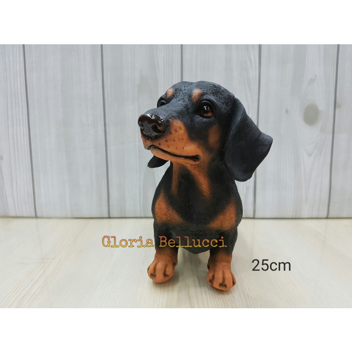 Jual PATUNG PAJANGAN MINIATUR ANJING TEKEL | Shopee Indonesia