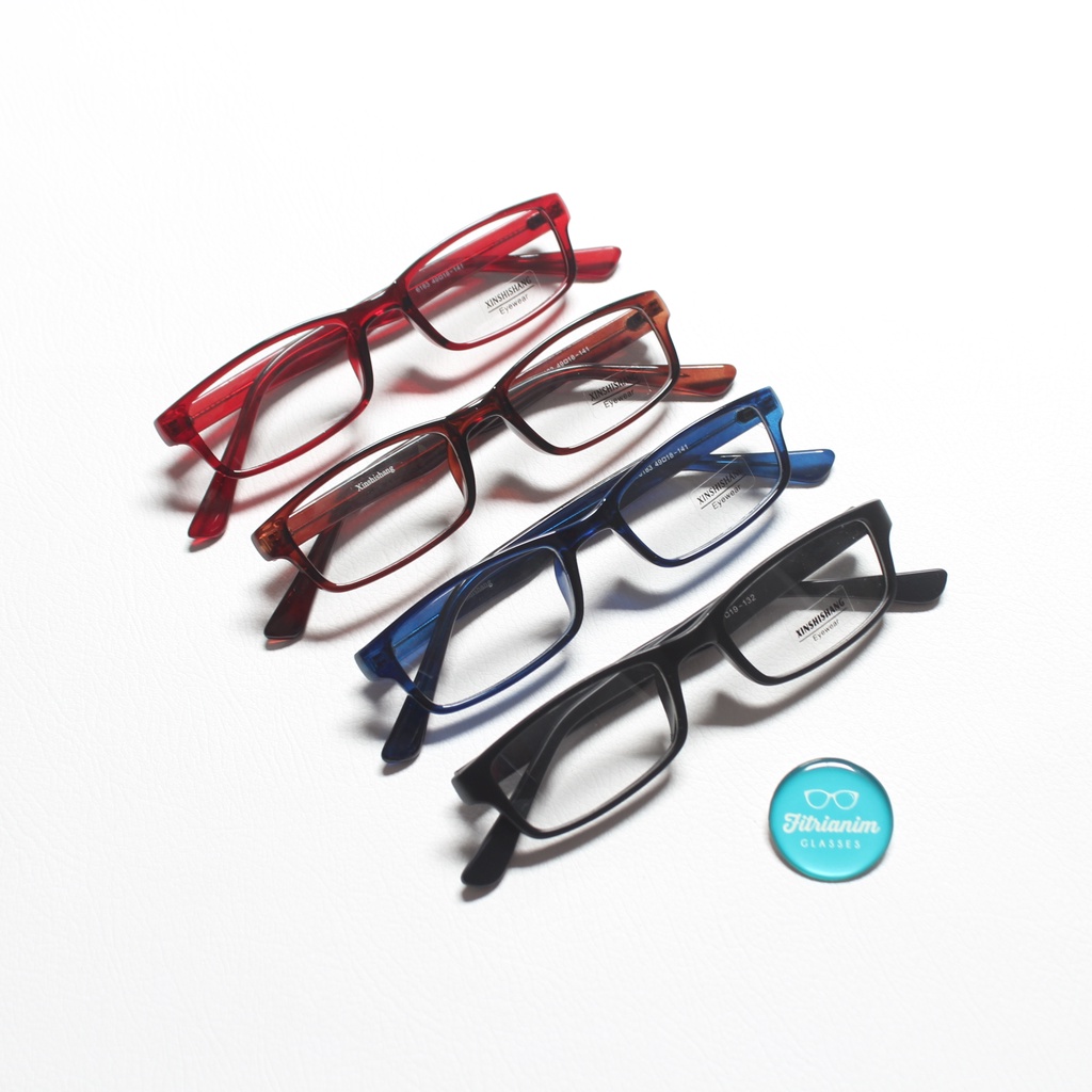 Jual Frame Kacamata Kotak Kecil 6183 (Normal s/d -16.00) Lensa Tipis ...