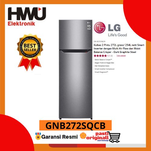 Jual LG Kulkas 2 Pintu 254L Small 2 Door Refrigerator GNG272SLCB | Shopee Indonesia