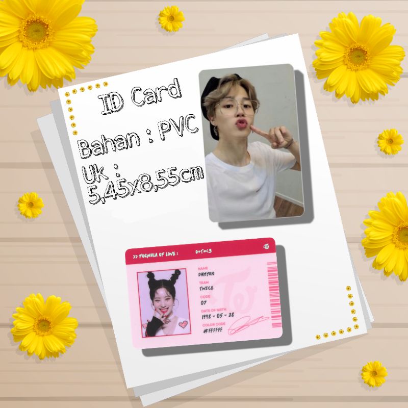 Jual Pvc Photocard ktp Kartu Card Hologram Glitter Id kpop | Shopee ...