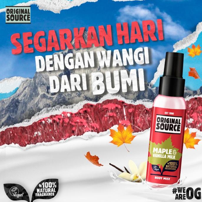 Jual Best - Original Source Body Mist Maple Vanilla - Parfum Vegan ...