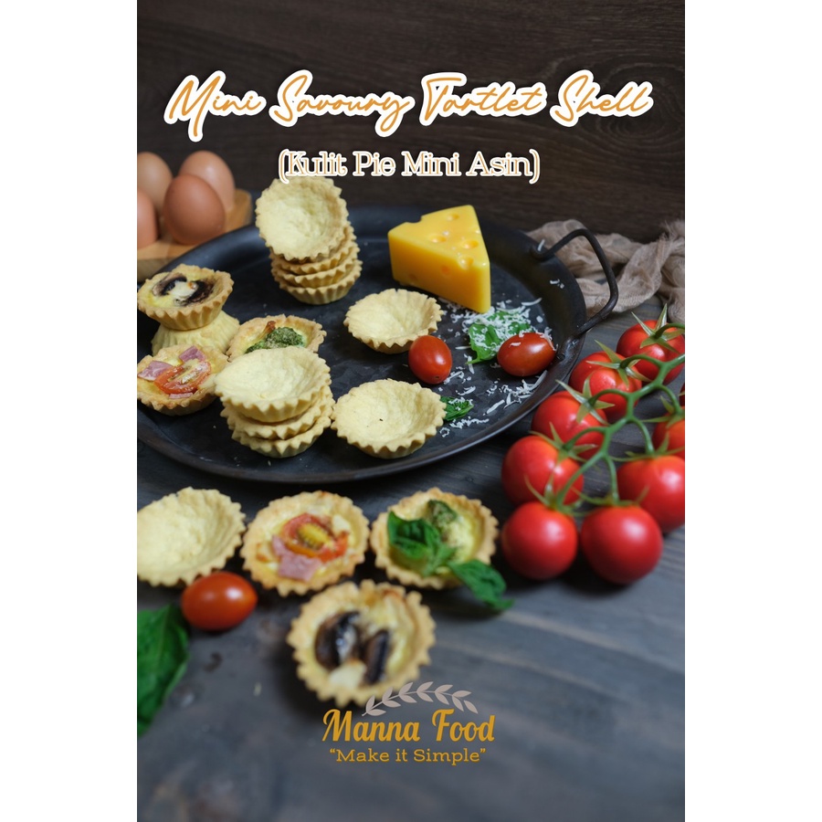 Jual Manna Food Savoury Tartlet Shell / Kulit Pie Asin | Shopee Indonesia