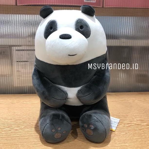 Jual BONEKA MINISO LOVELY SITTING PLUSH TOY MINISO WE BARE BEARS ...