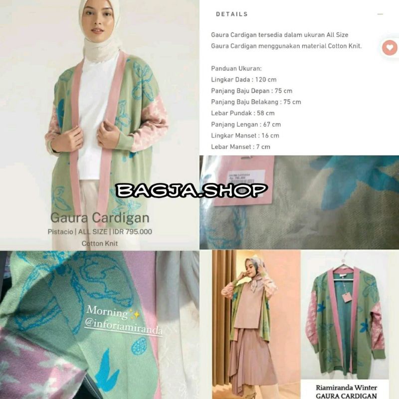 Jual SALE New Gaura Cardigan Ria Miranda | Shopee Indonesia