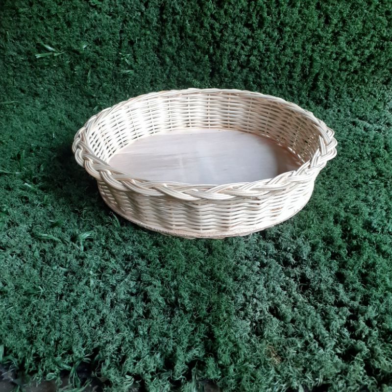 Jual keranjang bulat rotan tempat parcel/buah/hantaran | Shopee Indonesia