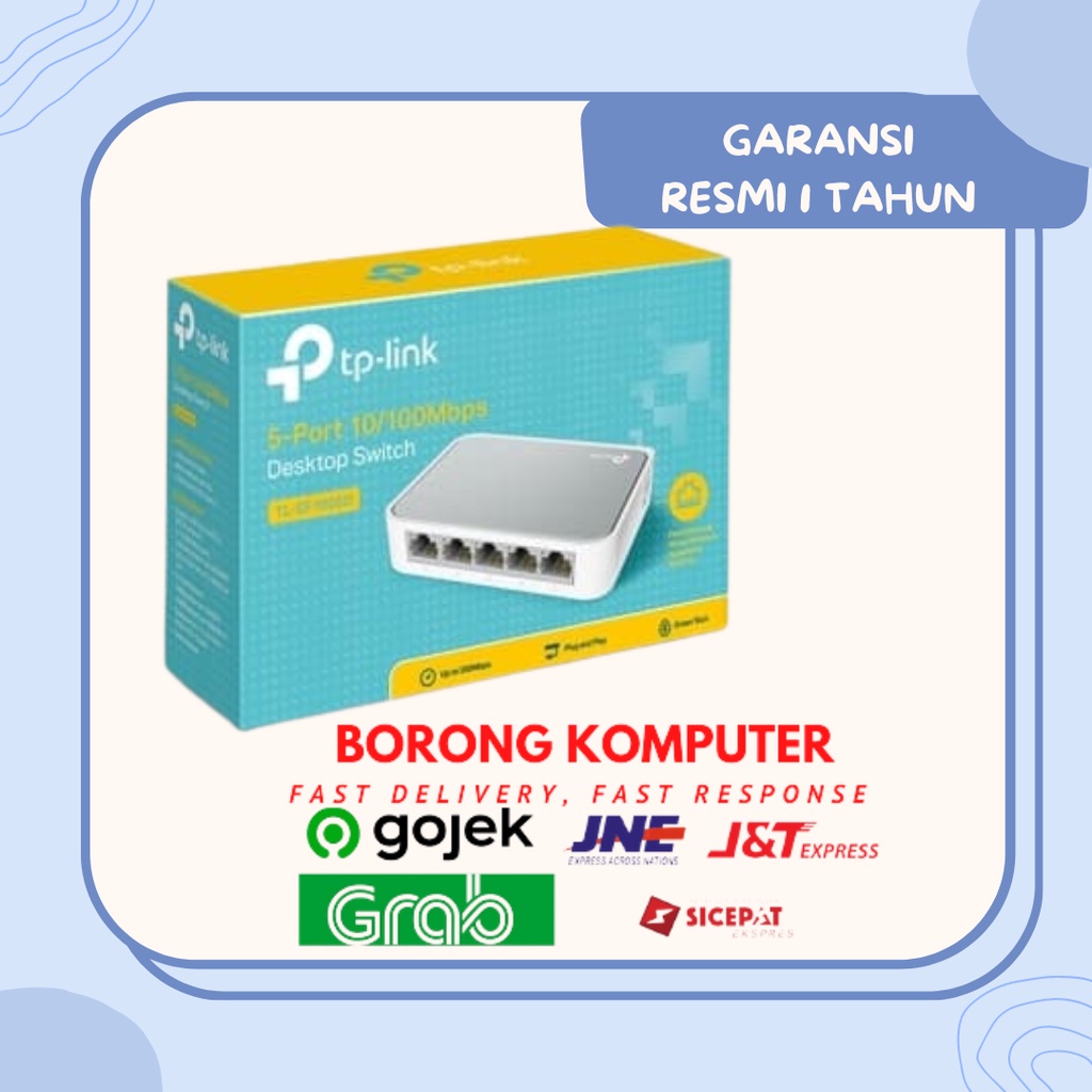 Jual Switch Hub 5 Port TP-Link TL-SF1005D ( 5 Port 10/100 Mbps ) | Shopee Indonesia