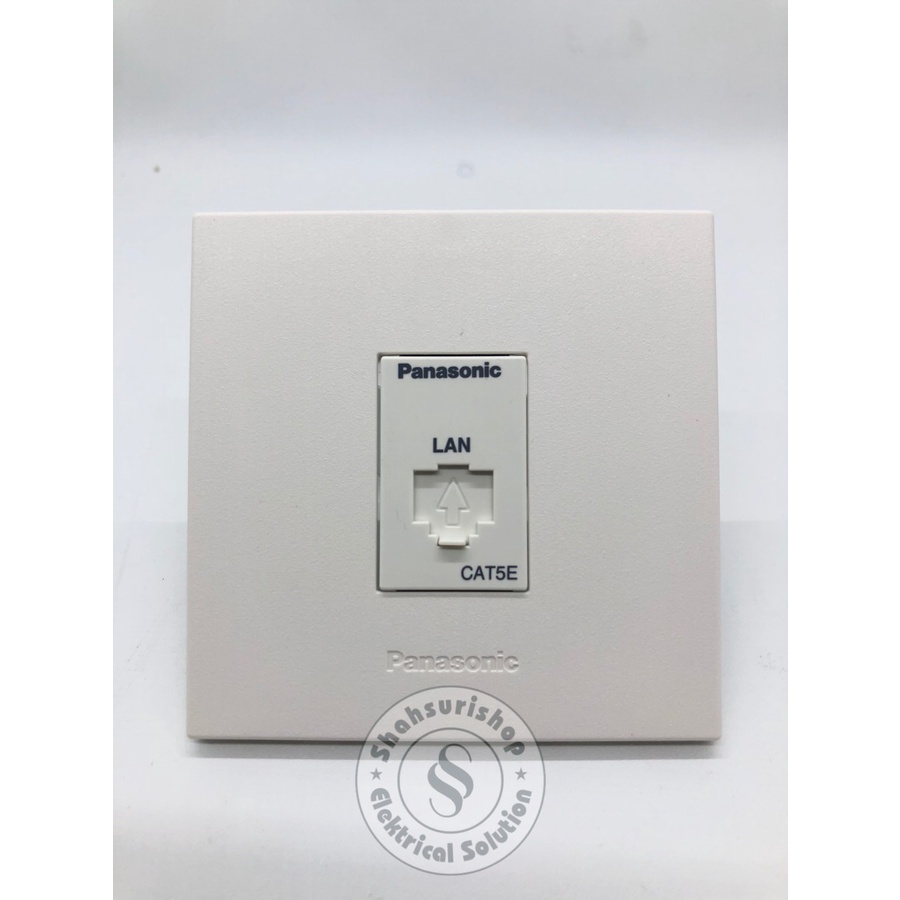 Jual STOP KONTAK OUTLET DATA CAT5E PANASONIC + FRAME PUTIH WESJ78019 ...