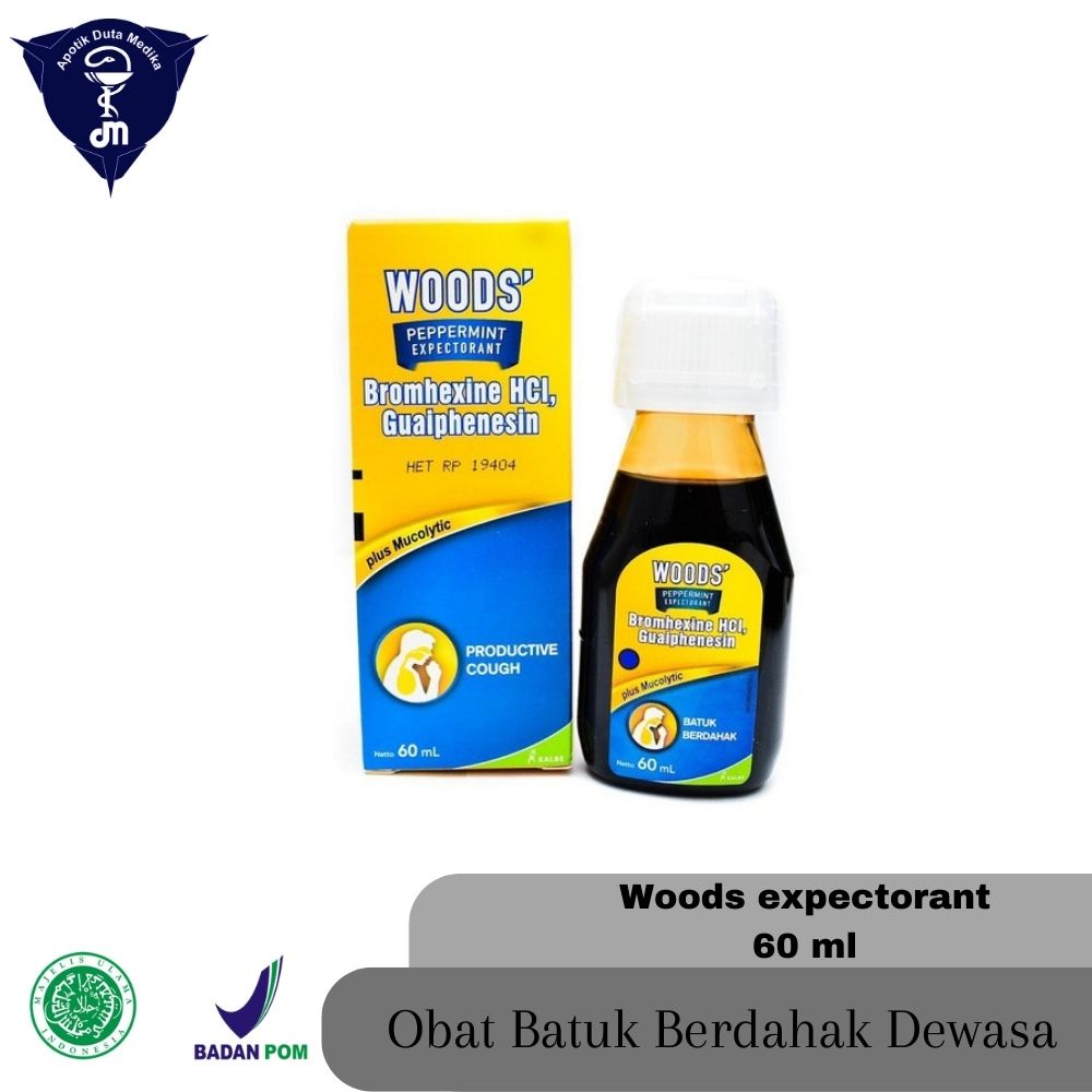Jual WOODS PEPPERMINT EXPECTORANT 60 ML SIRUP/OBAT BATUK DEWASA/BATUK ...