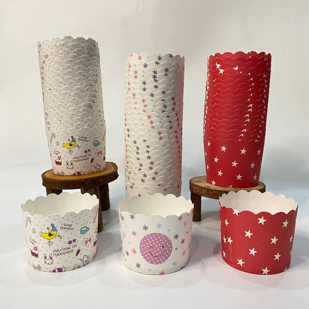 Jual Paper Cup Muffin Medium 50 pcs/ CupCake Bolu Medium / Cup Roti ...