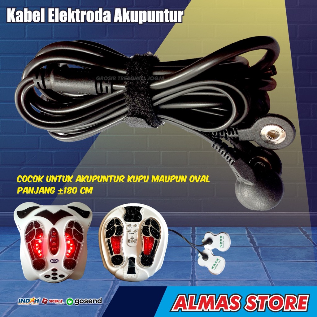 Jual Kabel Electroda Alat Pijat Kaki Akupuntur Setrum Elektrik Terapi ...