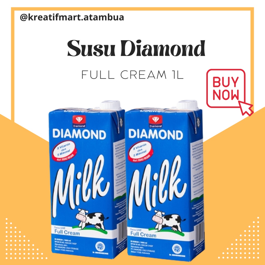 Jual SUSU DIAMOND FULL CREAM 1L | Shopee Indonesia