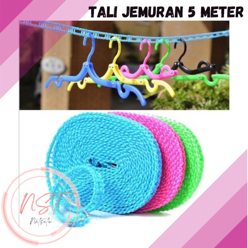 Jual Tali Jemuran Bahan Tali Tambang Bahan Nylon 5 meter 10 meter ...