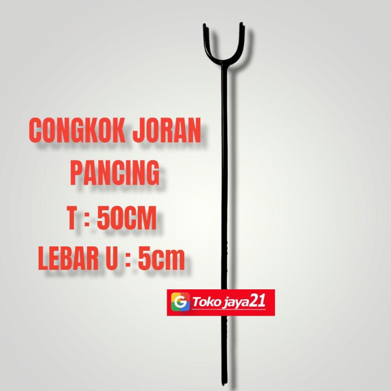 Jual penyangga joran/jagrak/congkok/pancing bahan besi cor 6mili ...