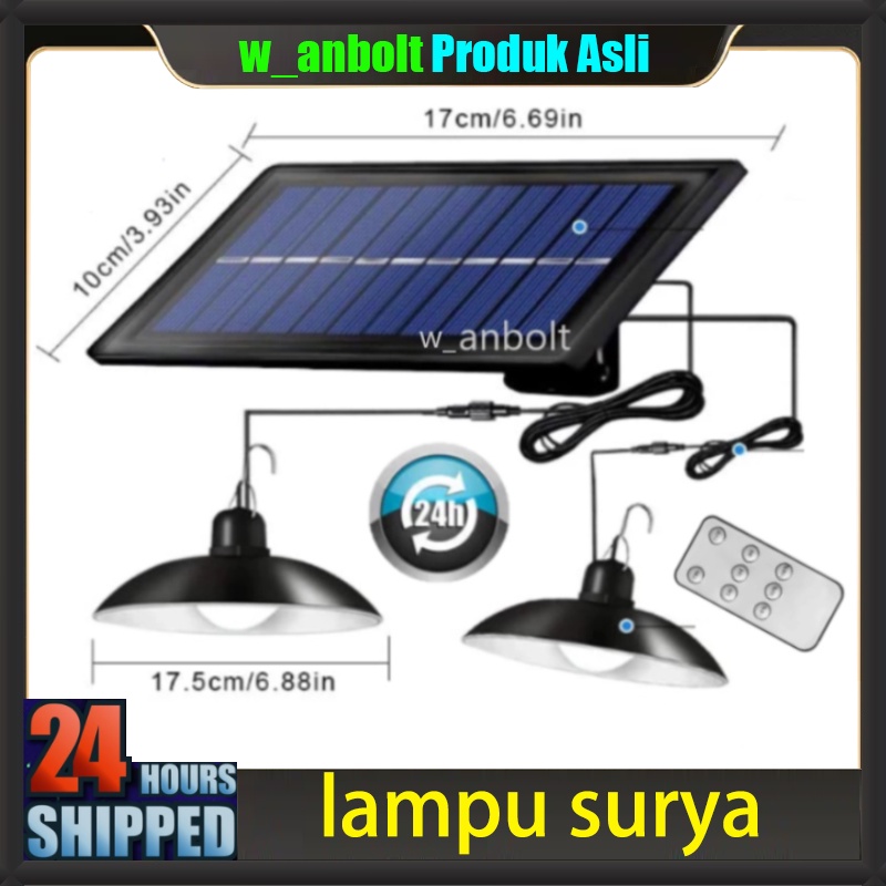 Jual 2 bulbs/138LED Lampu solar IP65 lampu matahari Dengan kendali ...