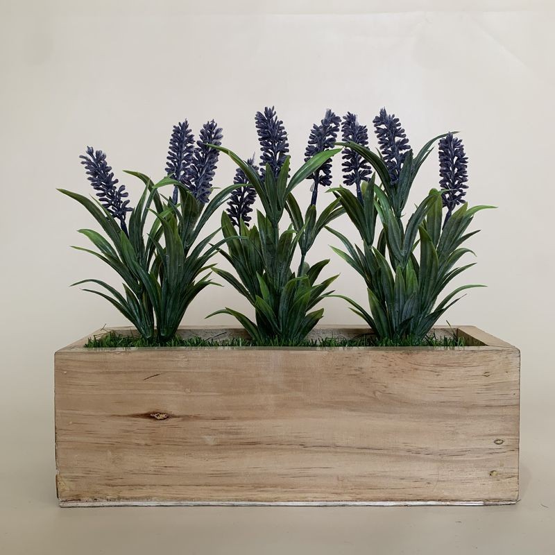 Jual Planter Box Mini Tanaman Artificial (Lavender) | Shopee Indonesia