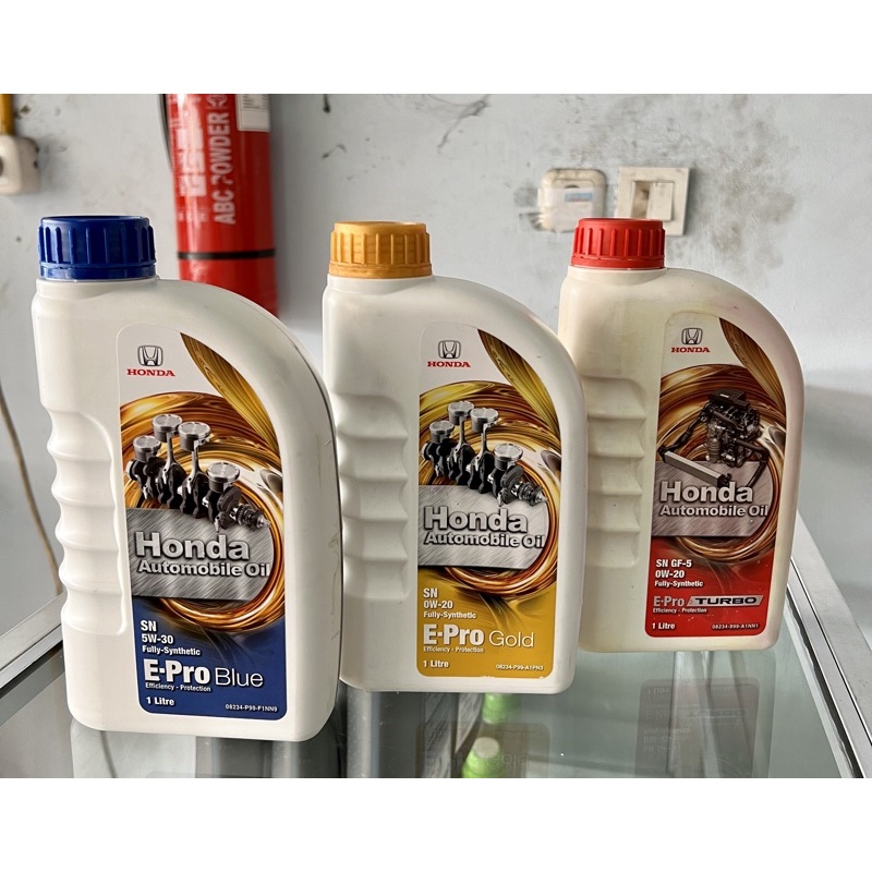 Jual Oli Honda E-PRO BLUE 5W30 / GOLD 0W20 / TURBO 0W20 (1L) | Shopee ...