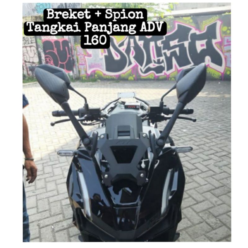 Jual Paket Breket Dan Spion Honda ADV 160 150 R25 Motif Carbon Nemo PNP ...
