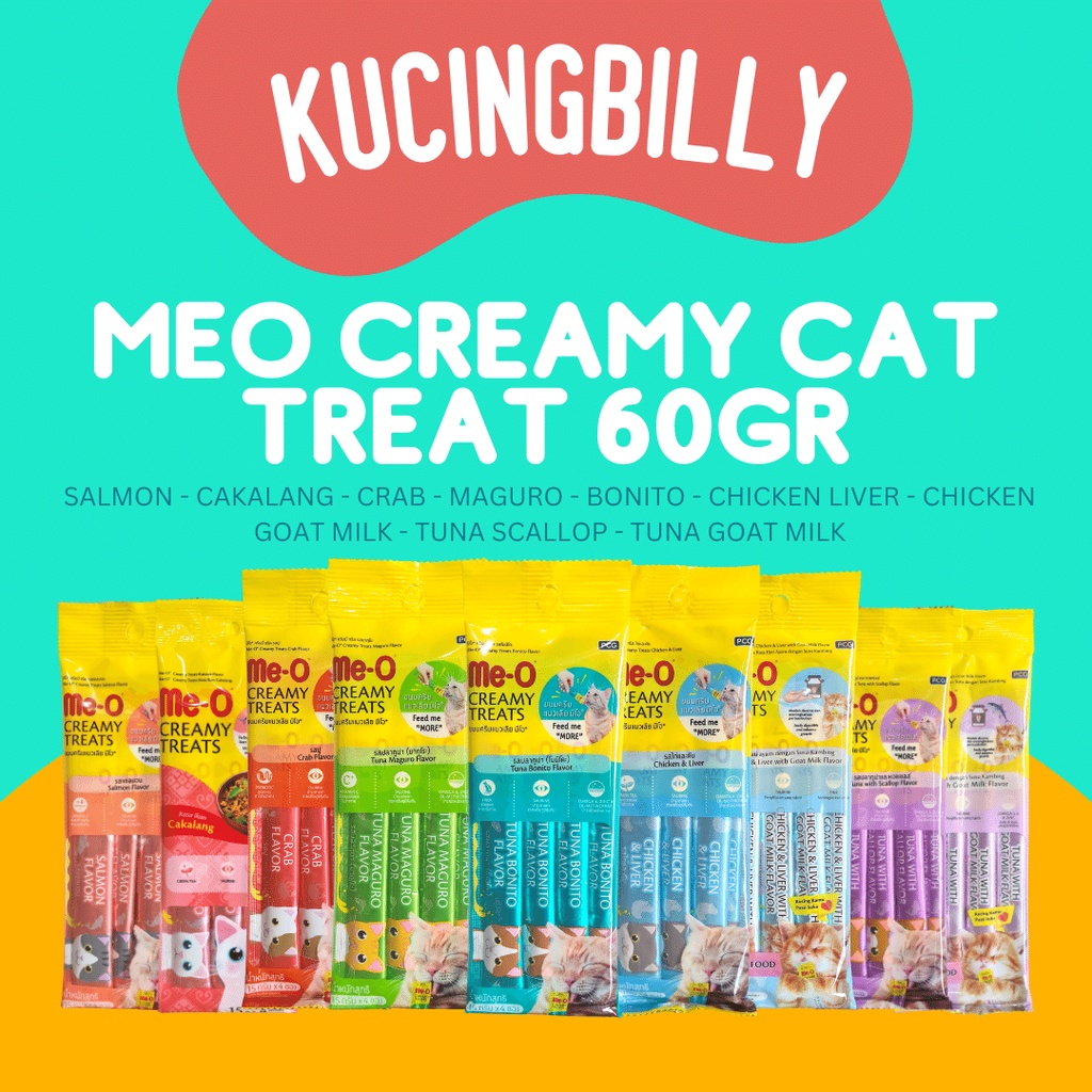 Jual Meo Treat Meo creamy 60gr isi 4 | Shopee Indonesia