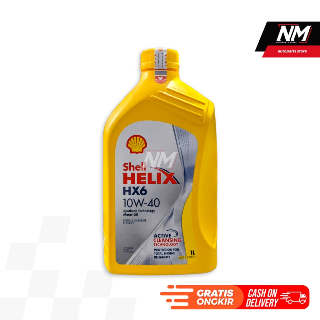 Jual Shell Helix HX6 10W-40 1L Synthetic Oli Mesin Mobil Bensin dan ...