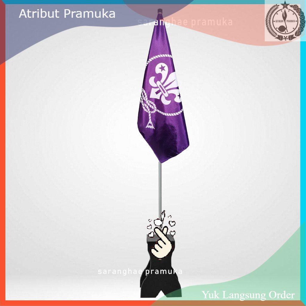 Jual Atribut Bendera Pramuka Wosm Pandu Dunia Ukuran Kecil Siap kirim ...