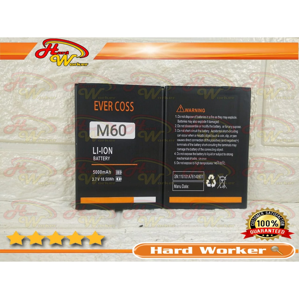 Jual Baterai Battery Batery Batre Original Evercoss Evercross M60 4G lte Double Power ORI ...