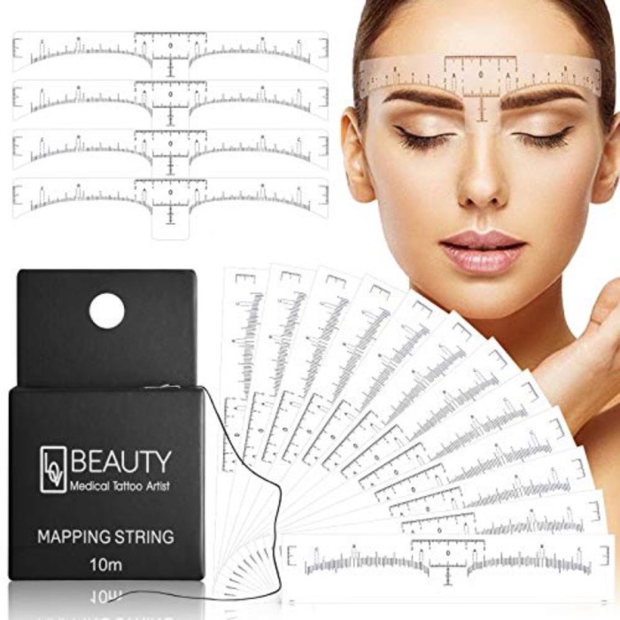 Jual Kalolary Eyebrow Mapping String for Microblading with 00Pcs Eyebrow Ru | Shopee Indonesia