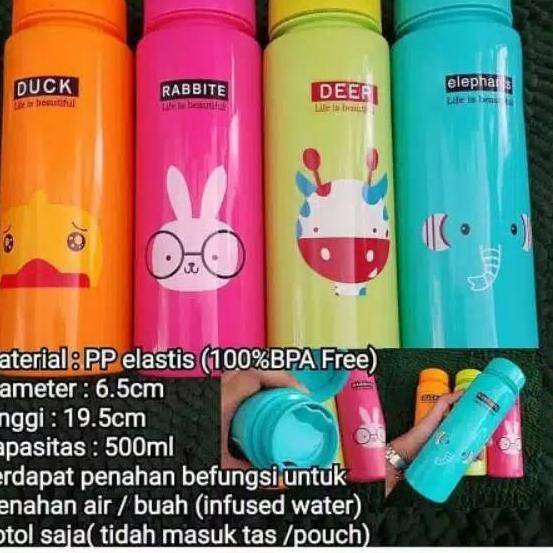 Jual 9.9 Brands Festival MY BOTTLE ANIMAL -BOTOL MINUM KAPASITAS 500 ML ...