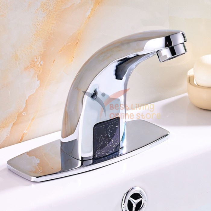 Jual kran sensor kran wastafel otomatis cuci tangan Brass AC/DC ...
