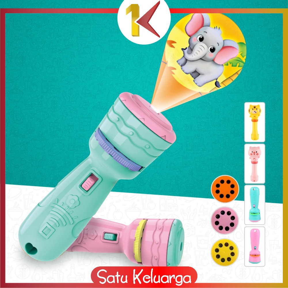 Jual SK-M300 M301 Mainan Senter Proyektor Kartu Gambar / Mini Senter Lampu Malam Gambar Kartun ...