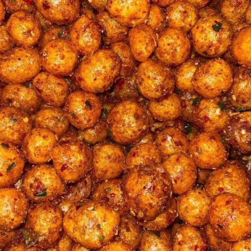 Jual (PRODUK BARU)Cimol kering Crispy Pedas Daun jeruk Netto 500gram ...