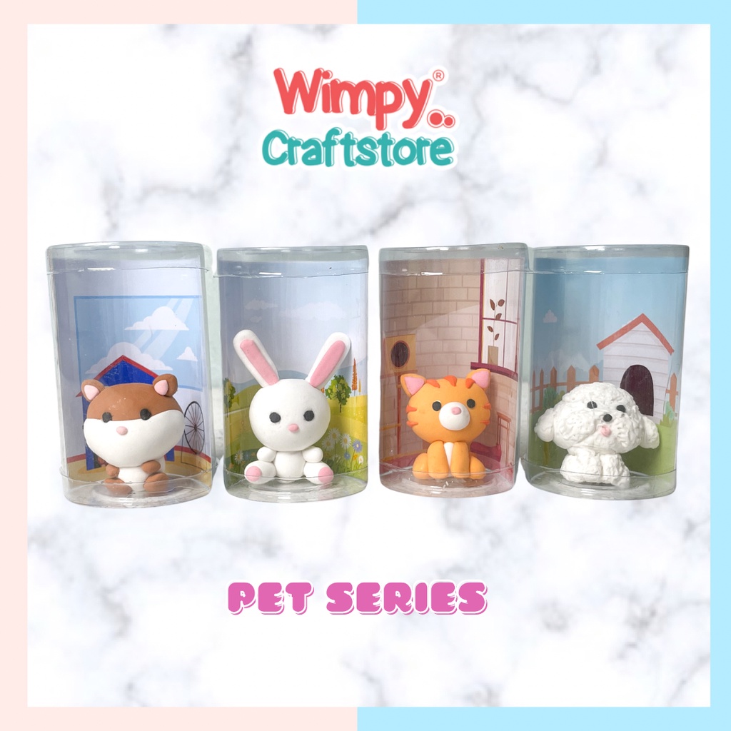 Jual Wimpy Craft Animal Clay KIT Paket Kerajinan Tangan Air Dry Clay ...