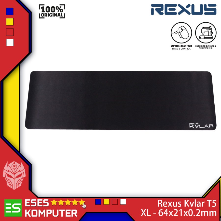 Jual Mousepad Rexus Kvlar T5 - 21x63.5 - Gaming Mousepad - Original ...