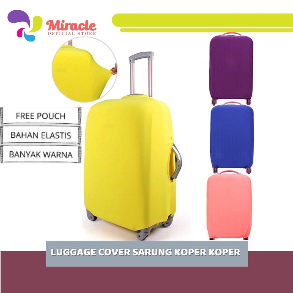 Jual Luggage Cover Sarung Koper Koper elastis Polos | Shopee Indonesia