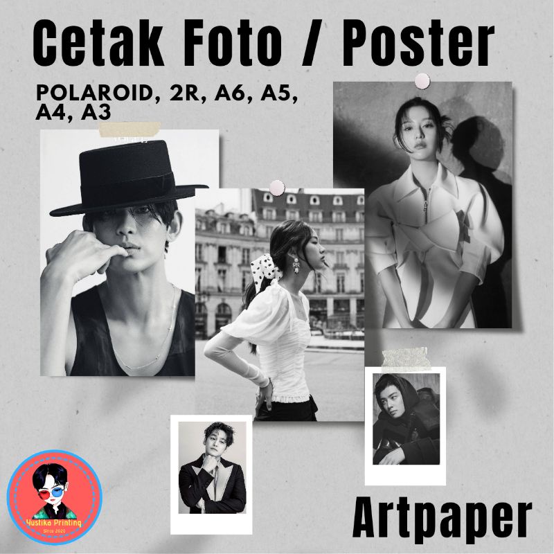 Jual Cetak Foto dan Poster Berbagai Ukuran Polaroid Photocard 2R 4R 10R 12R / Cetak Foto Poster ...