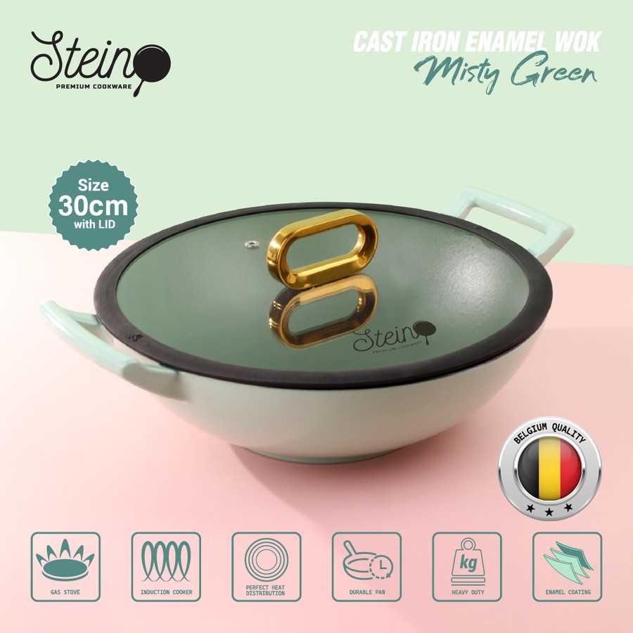 Jual Steincookware Stein Cast Iron Wok 30cm | Shopee Indonesia