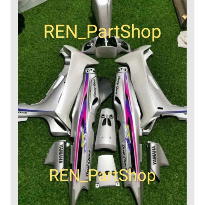Jual TERMURAH!!! Cover Body FullSet Halus Fiz R F1zR FizR Custom Silver ...