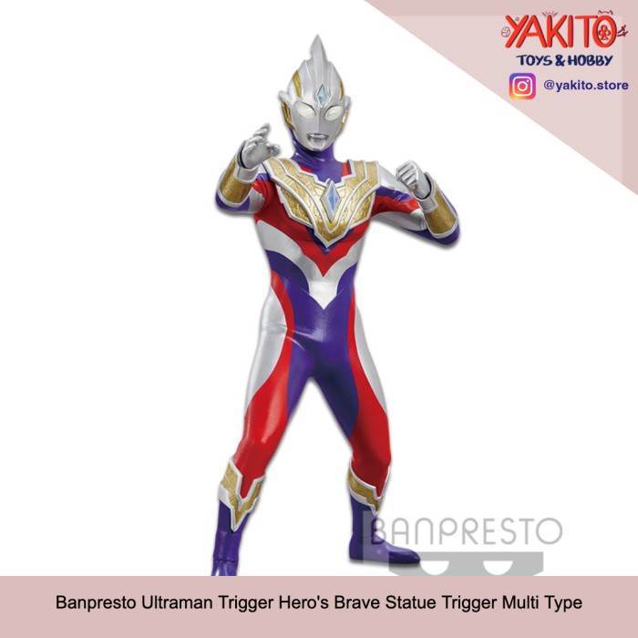 Jual Banpresto Ultraman Trigger Hero'S Brave Statue Trigger Multi Type ...