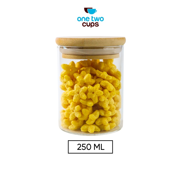 Jual One Two Cups Toples Kaca Penyimpanan Makanan Borosilicate Glass ...