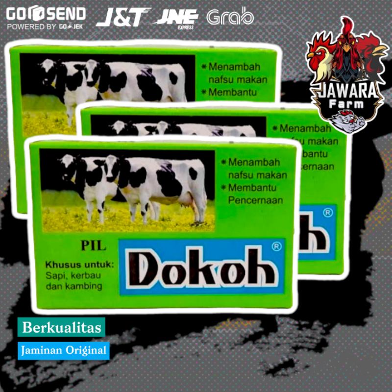 Jual Pil DOKOH EKA FARMA Jamu Obat Vitamin Penambah Nafsu Makan Sapi ...