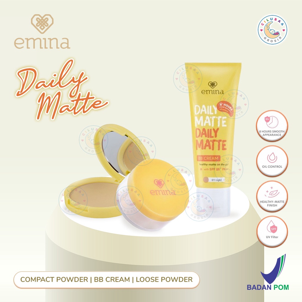 Jual EMINA Daily Matte Loose Powder 20gr || Compact Powder || BB Cream ...