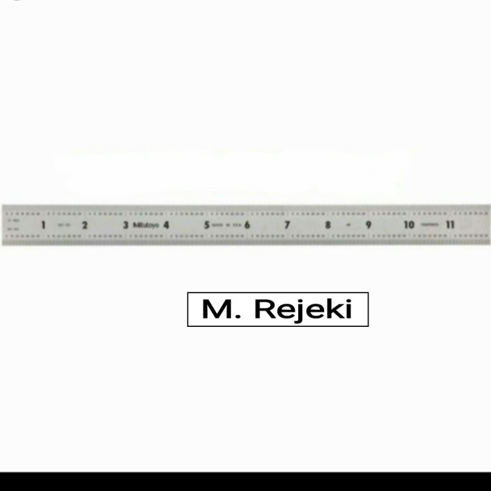 Jual Matr Penggaris Mitutoyo 60 Cm 182-165 Stainless Steel Ruler Rulers ...