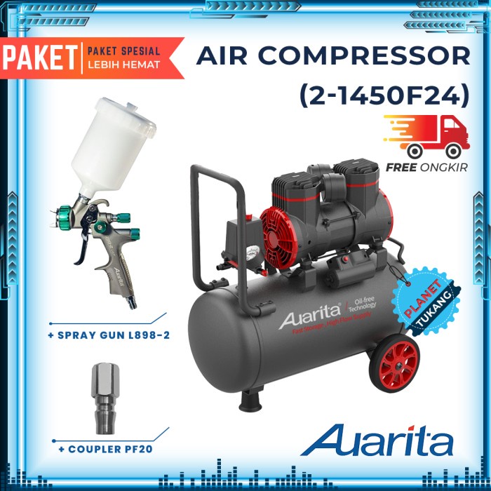 Jual Kompresor Mesin Kompressor Angin Auarita Silent Oilless Compressor ...