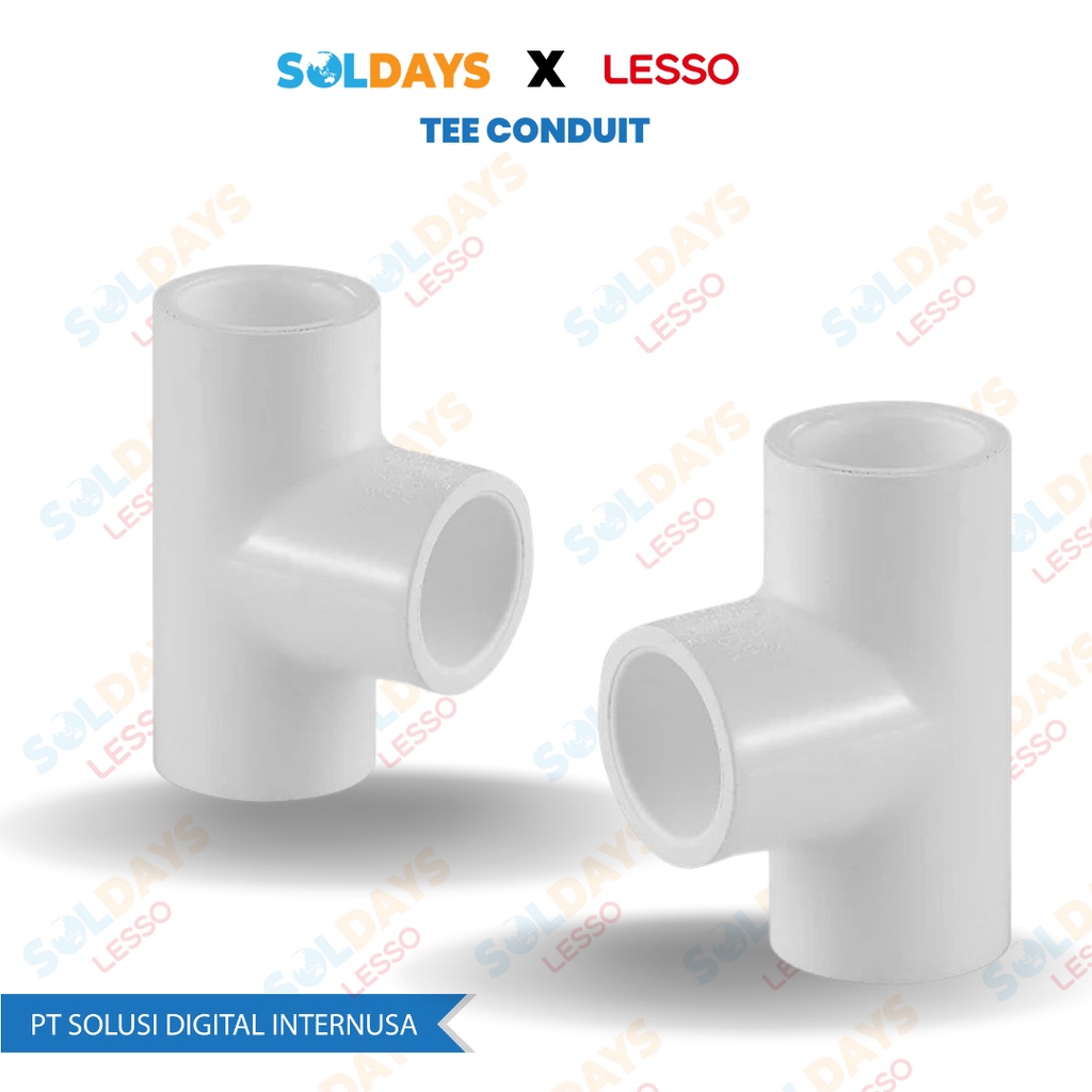 Jual Lesso PVC Conduit Tee dn25 / Tee Conduit 25mm | Shopee Indonesia